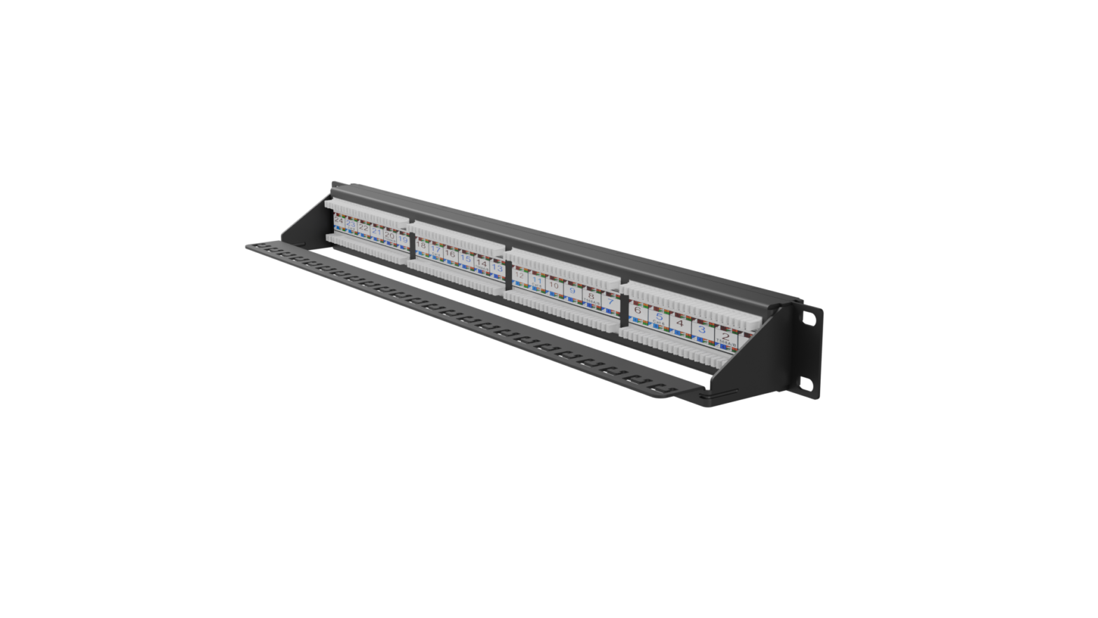 Patch Panel 24 portas Cat6 – All In Flex Telecom – Sua Distribuidora de ...